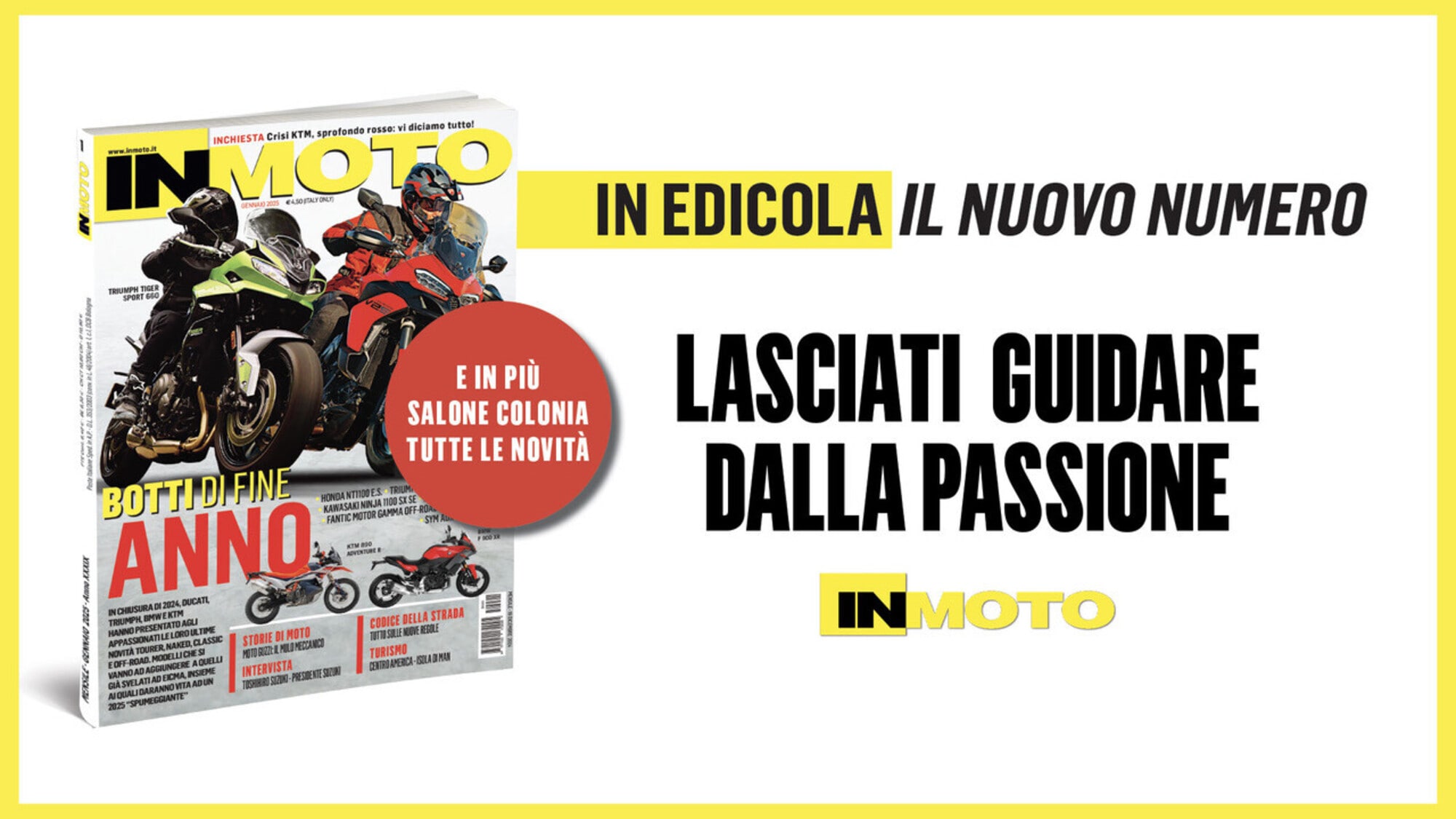 InMoto in edicola con le ultime novità dell’anno - News | InMoto.it